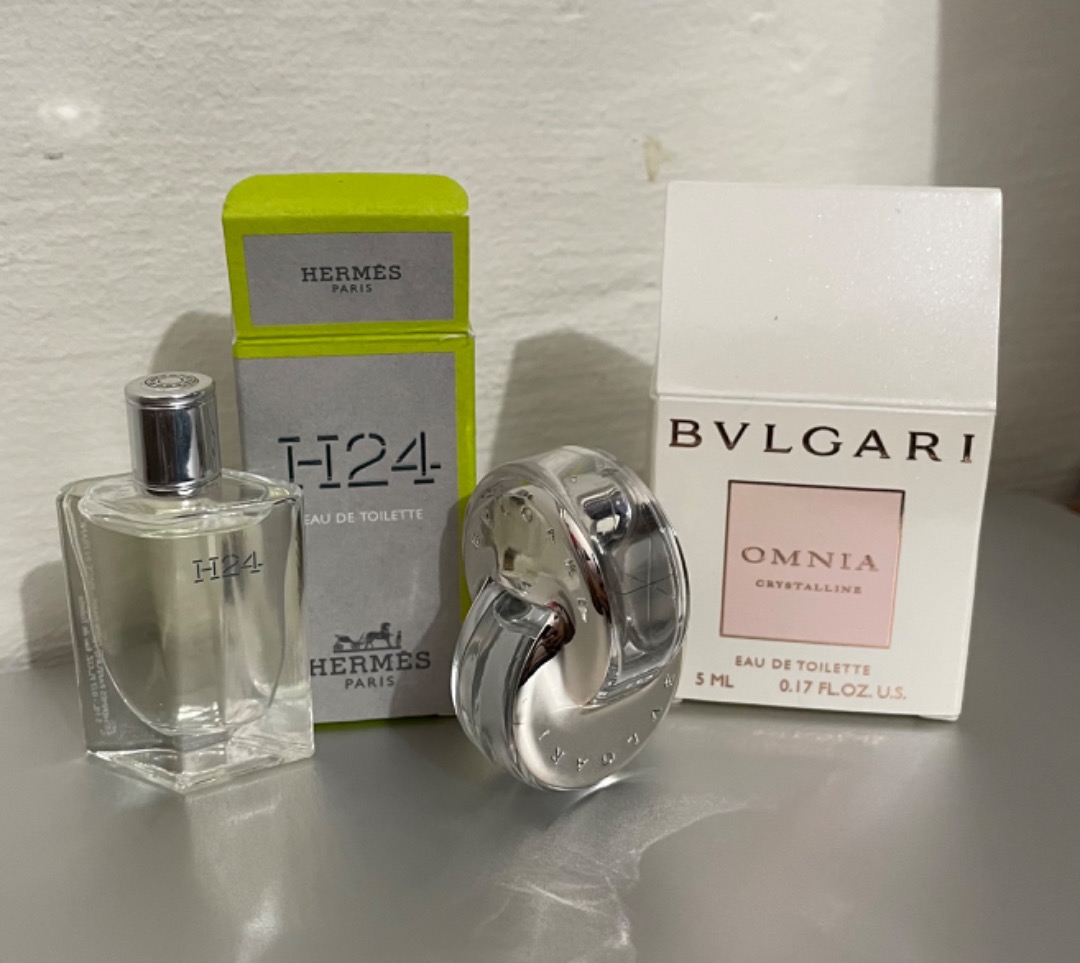 Assorted 5ml miniature perfumes (HERMES/ BVLGARI), Beauty & Personal ...