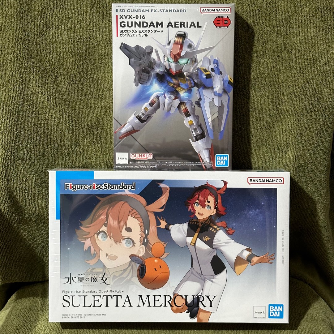 Bandai Figure Rise Standard Suletta Mercury and SDEX gundam Aerial ...