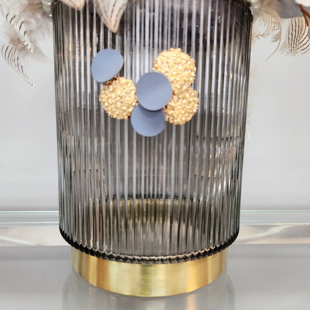 BATHSHEBA AT THE BATH By TFS King David White Statue Grey Vase Gold ...