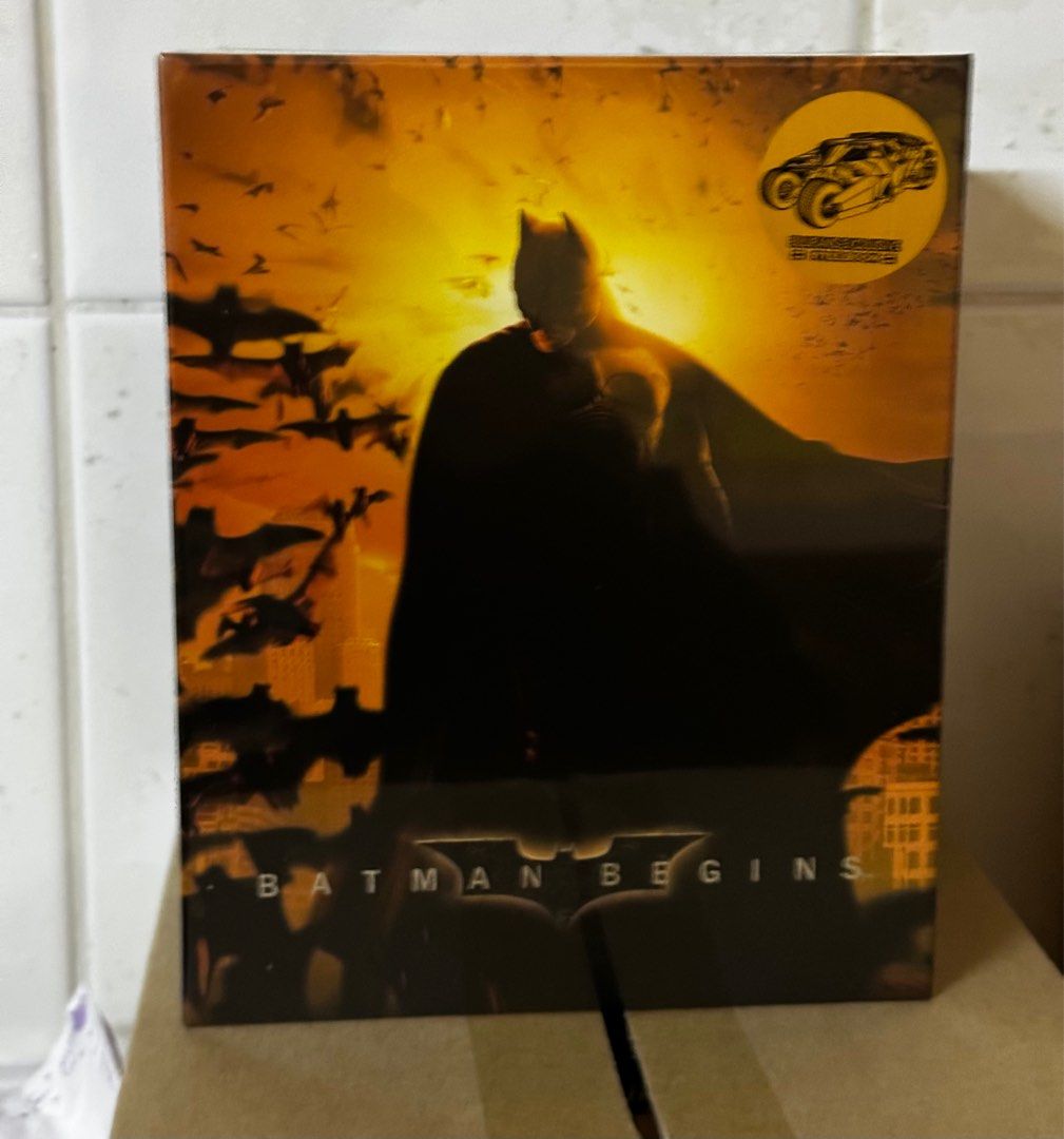 Batman begins blufans exclusive boxset Blu-ray uhd 4k steelbook 蝙蝠俠 俠影之謎 限量版禮盒 藍光鐵盒, 興趣及遊戲, 音樂樂器 ...