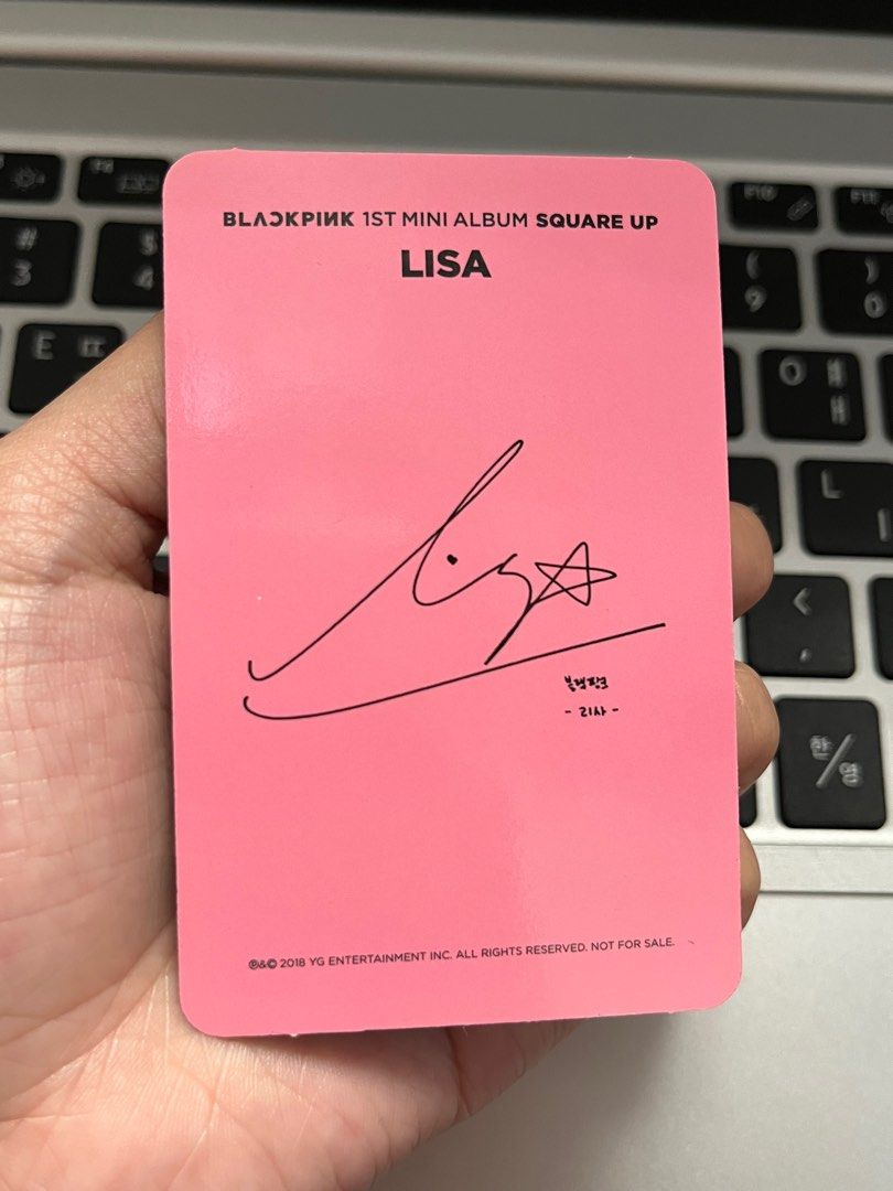 Blackpink Lisa Square Up Photocard, Hobbies & Toys, Memorabilia ...