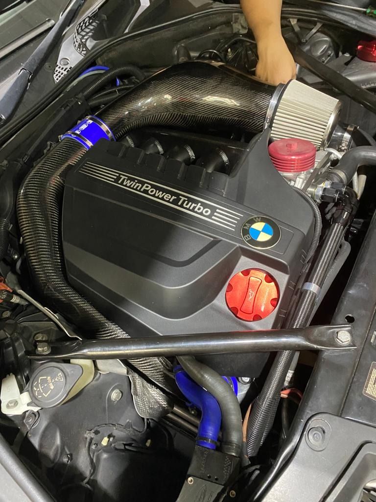 BMW F10 535/640 N55 Custom Carbon Fiber Big Tummy Air Intake, Car ...