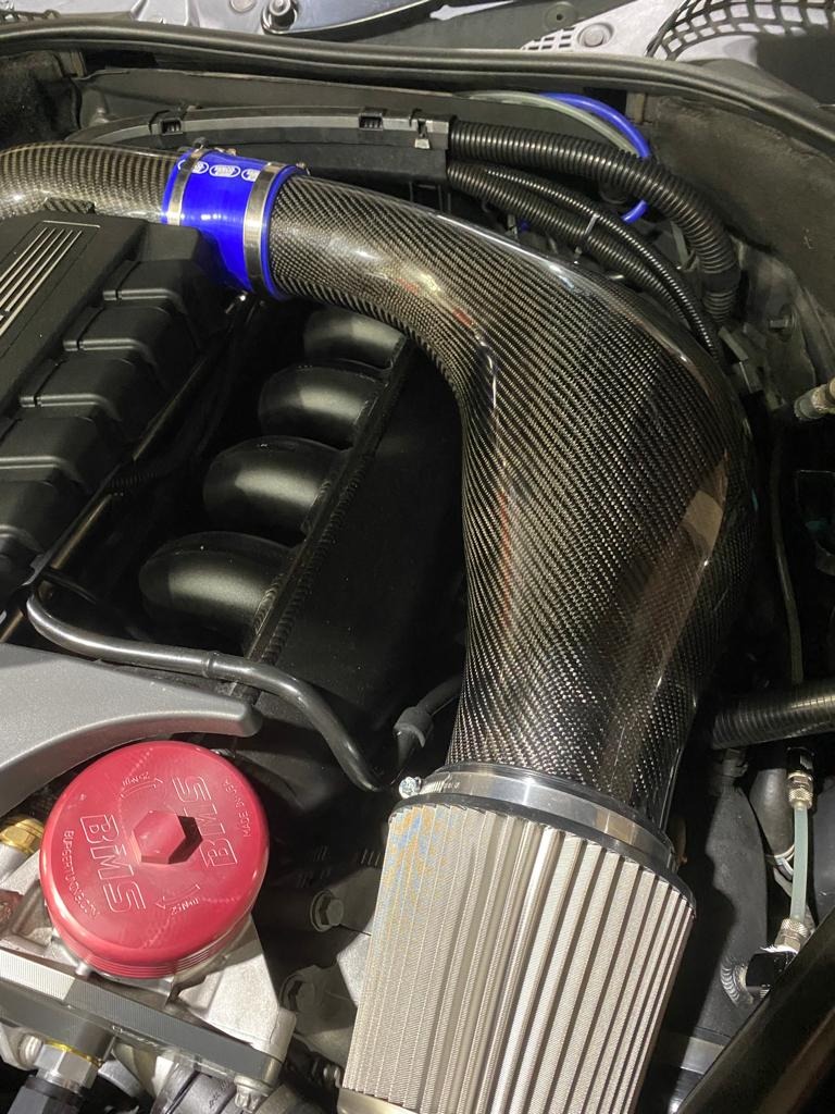 BMW F10 535/640 N55 Custom Carbon Fiber Big Tummy Air Intake, Car ...