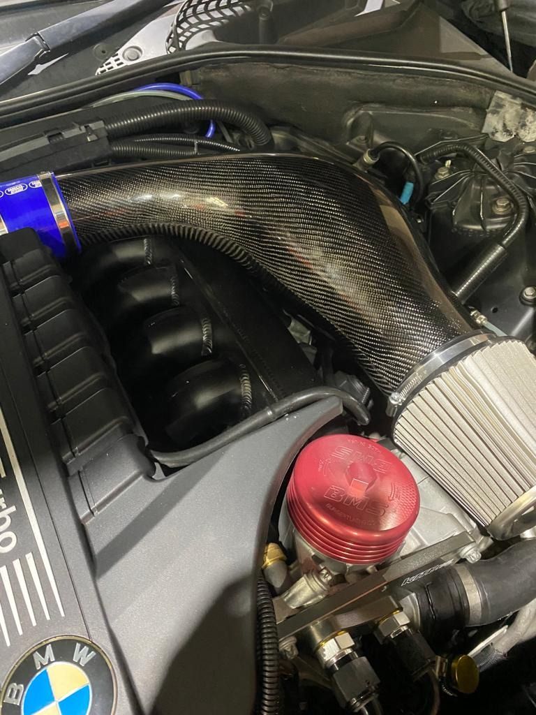 BMW F10 535/640 N55 Custom Carbon Fiber Big Tummy Air Intake, Car ...