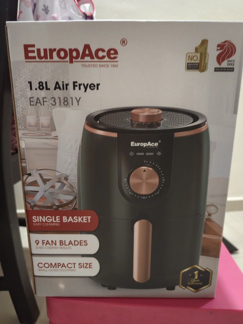 BNIB EuropAce 1.8L Air Fryer, TV & Home Appliances, Kitchen Appliances ...