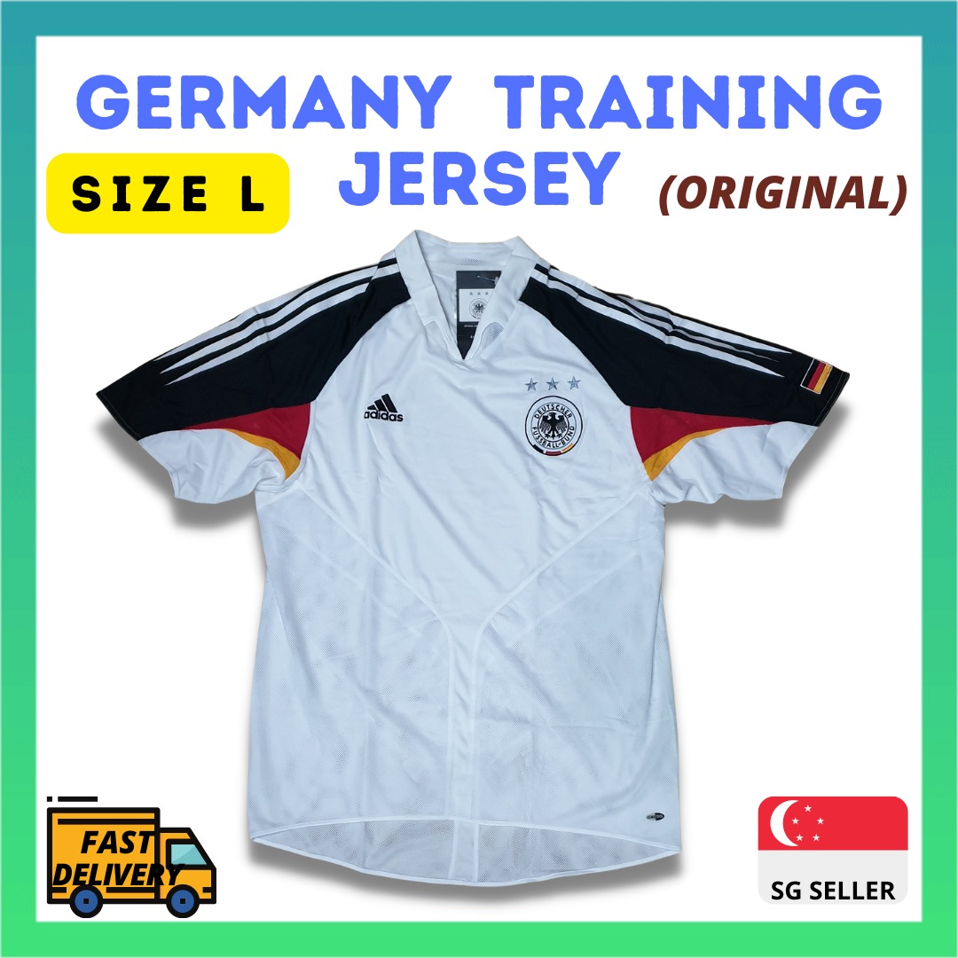 BNWT GERMANY TRAINING JERSEY FOOTBALL SOCCER NATIONAL TEAM SIZE L, Men ...