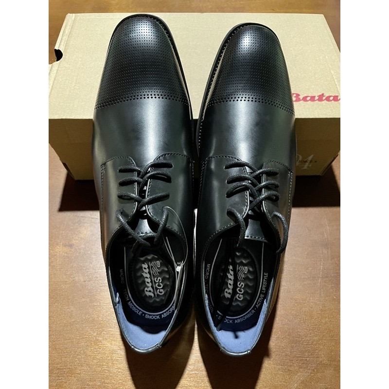 Brand New Bata Black Leather Shoes, Men's Fashion, Footwear, Casual ...