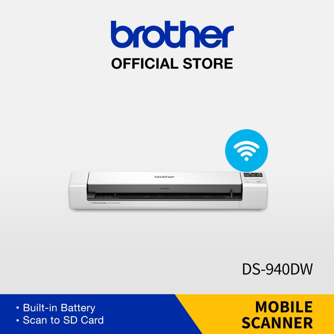 Brother DS-940DW Duplex and Wireless Compact Portable Mobile Document Scanner, Computers & Tech ...