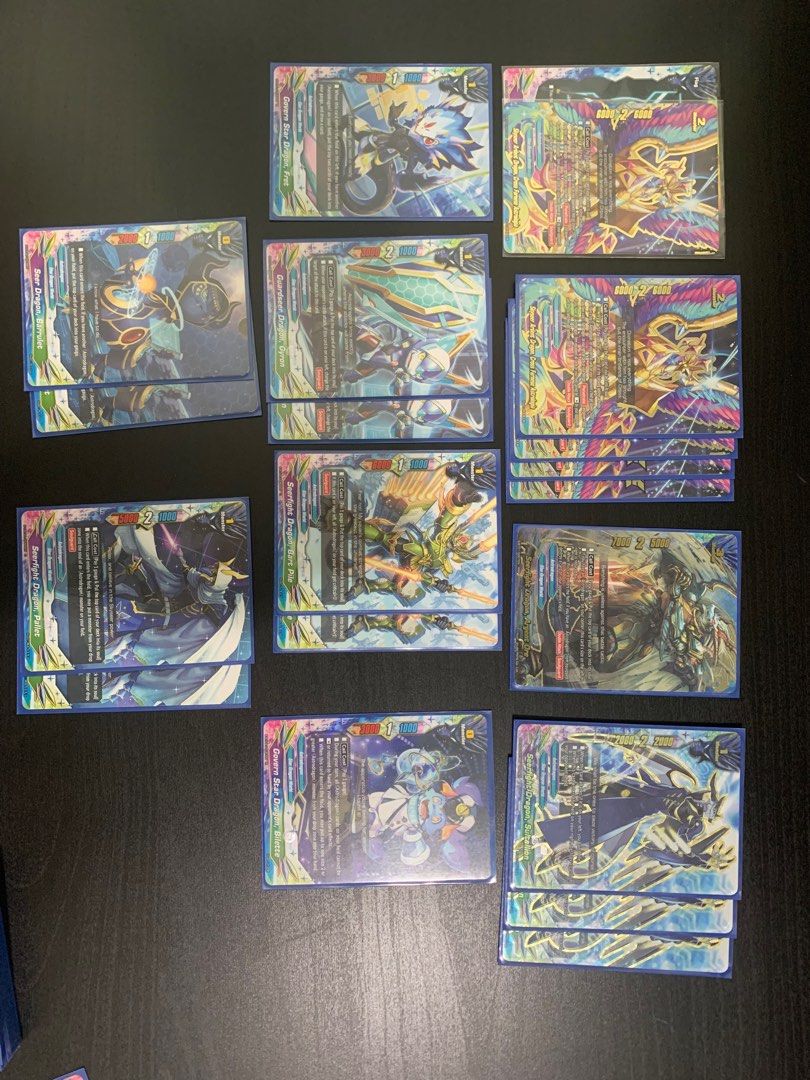 WTS/WTT Buddyfight Astrodragon deck with spares, Hobbies & Toys, Toys & Games on Carousell