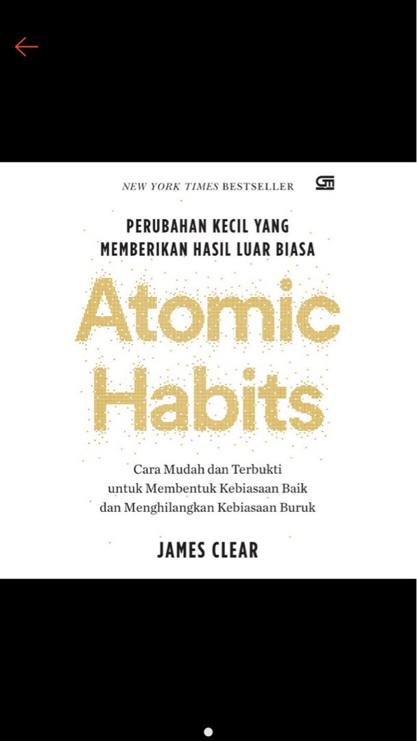 Buku Atomic Habits James Clear, Buku & Alat Tulis, Buku di Carousell Buku Atomic Habits James Clear, Buku & Alat Tulis, Buku di Carousell