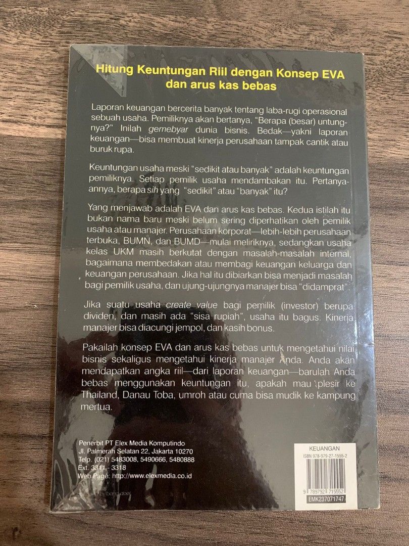 Buku second "Menilai kinerja Manager lewat laporan keuangan" Penerbit Elex media komputindo ...