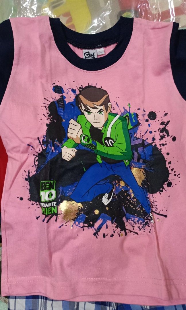 Cartoon Network Ben10 Shirt and Plaid Shorts, Babies & Kids, Babies ...