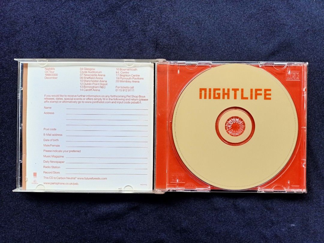 CD Pet Shop Boys : nightlife, Hobbies & Toys, Music & Media, CDs & DVDs ...