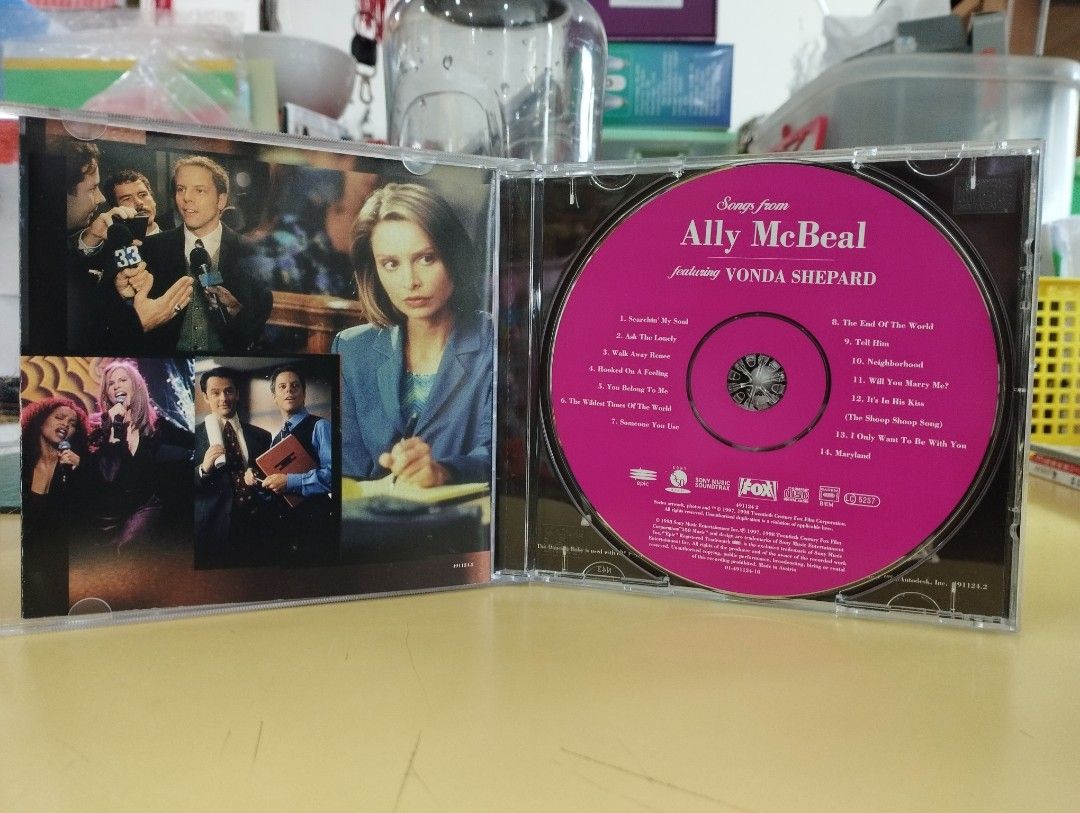 (CD) Songs From Ally McBeal Featuring Vonda Shepard, Hobbies & Toys, Music & Media, CDs & DVDs ...