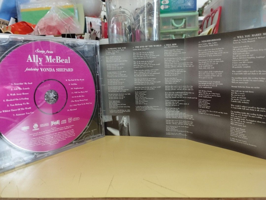 (CD) Songs From Ally McBeal Featuring Vonda Shepard, Hobbies & Toys ...