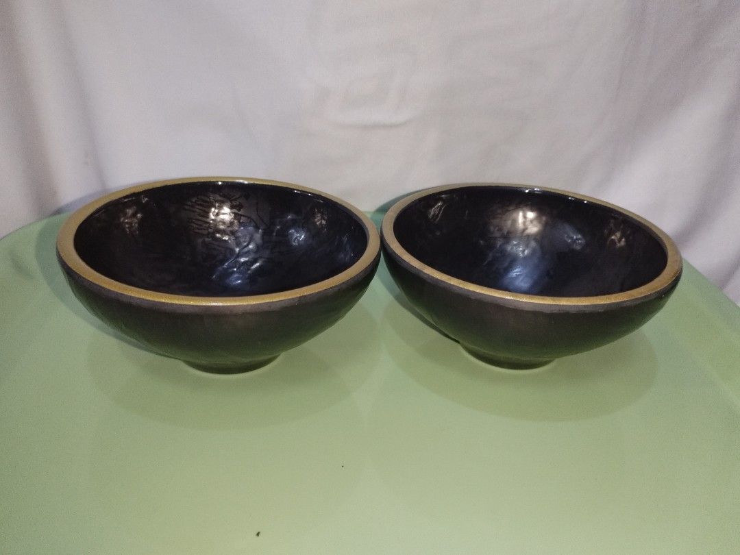 Japan Ceramic stoneware black bowl, Furniture & Home Living ...