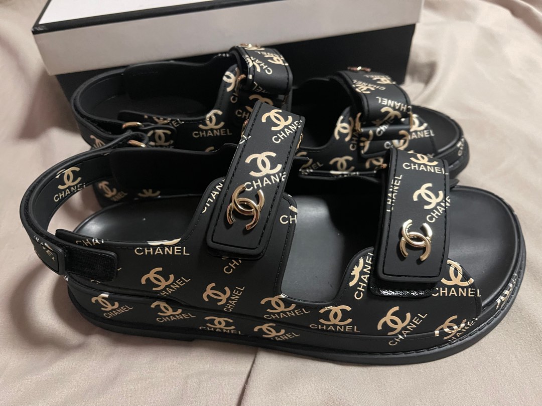 Chanel sandals, Women's Fashion, Footwear, Sandals on Carousell