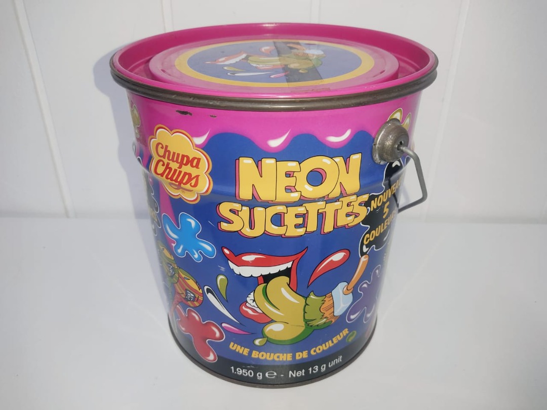 CHUPA CHUPS LOLLIPOPS CANDY COLLECTIBLE BUCKET TIN, Hobbies & Toys ...