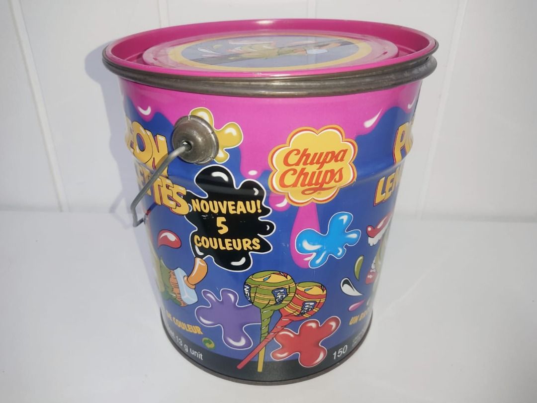 CHUPA CHUPS LOLLIPOPS CANDY COLLECTIBLE BUCKET TIN, Hobbies & Toys ...