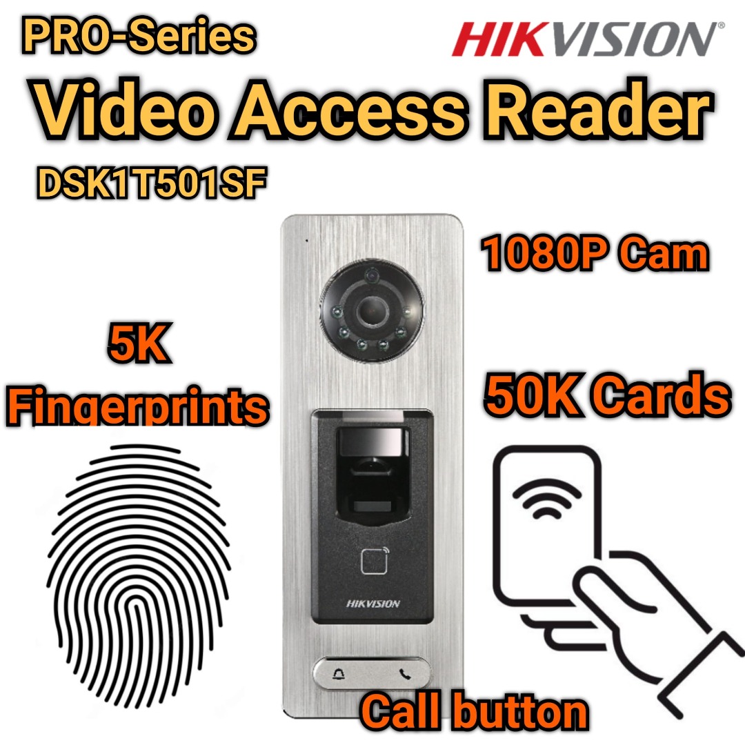 [Clearance]Hikvision 2MP Camera FingerPrint & Card Door Access | Pro ...