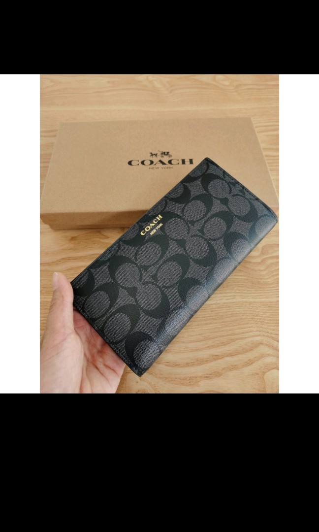 Coach Men Long Wallet, Men's Fashion, Watches & Accessories, Wallets ...