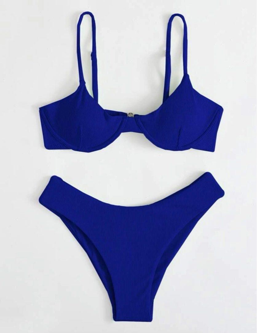 Cobalt blue two piece bikini, Women's Fashion, Swimwear, Bikinis ...