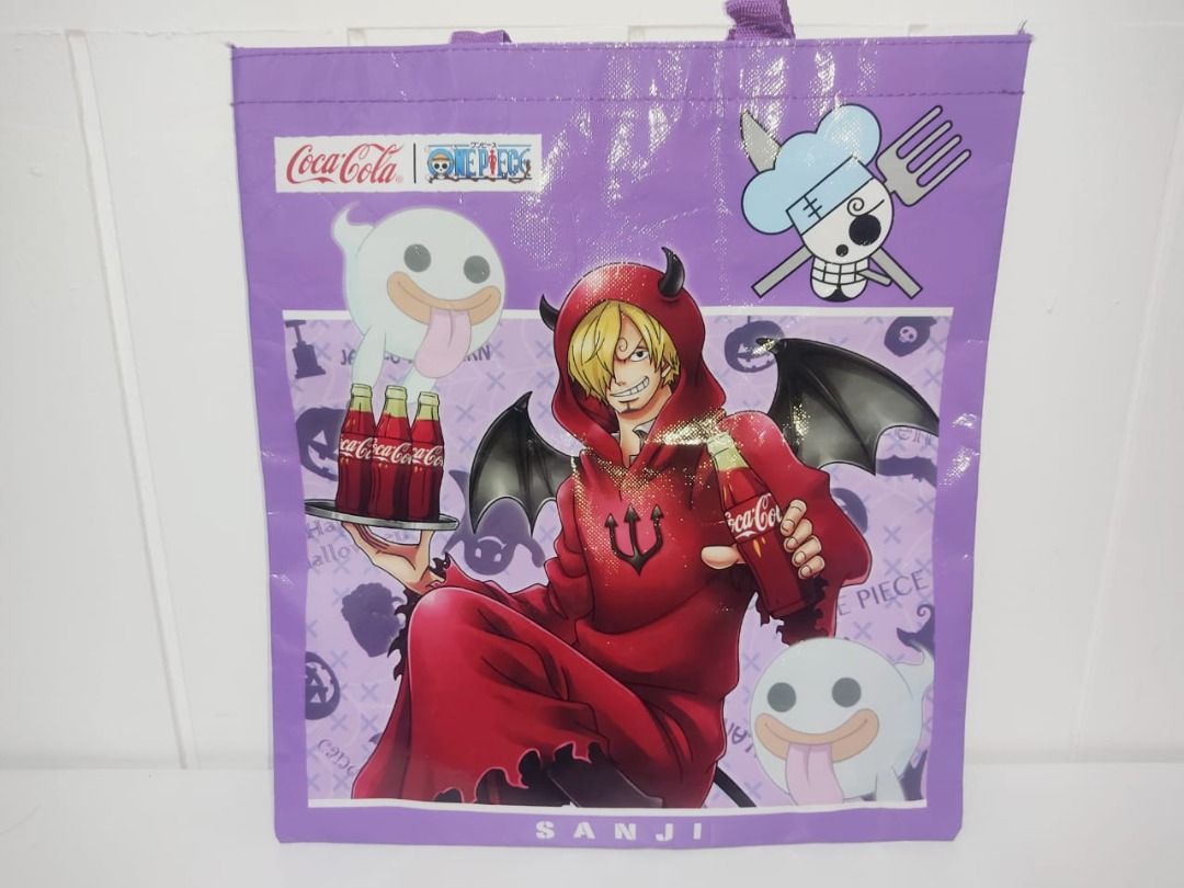 COKE X ONE PIECE - SANJI SHOPPING GROCERIES BAG, Hobbies & Toys ...