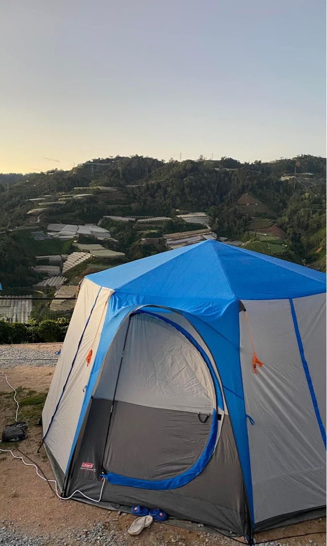 Coleman Cortes Octagon Tent 8P, Sports Equipment, Hiking & Camping on ...