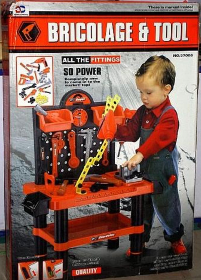 Construction Tool Bench Set - Bricolage & Tool, Hobbies & Toys, Toys ...