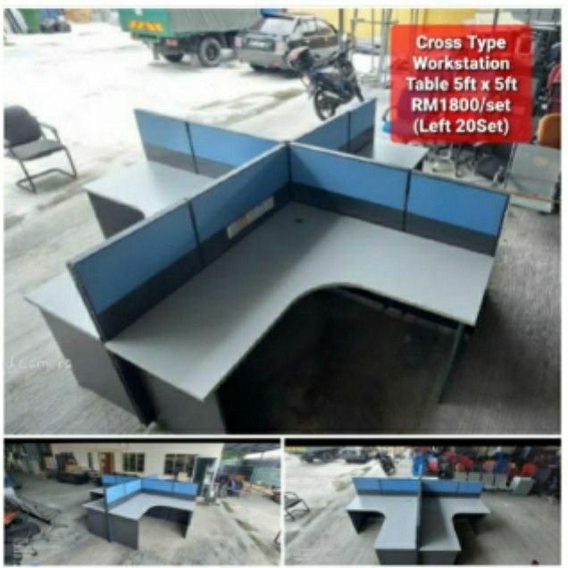 Cross Workstation Cubicle, Furniture & Home Living, Furniture, Tables ...