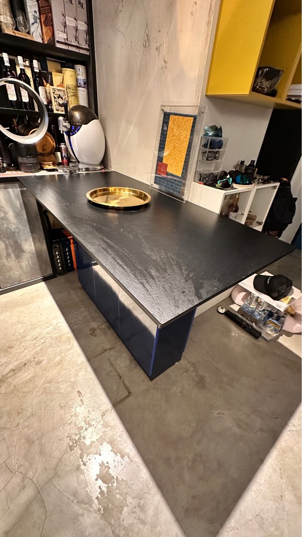 Custom made island counter table top with storage bar tabletop ...