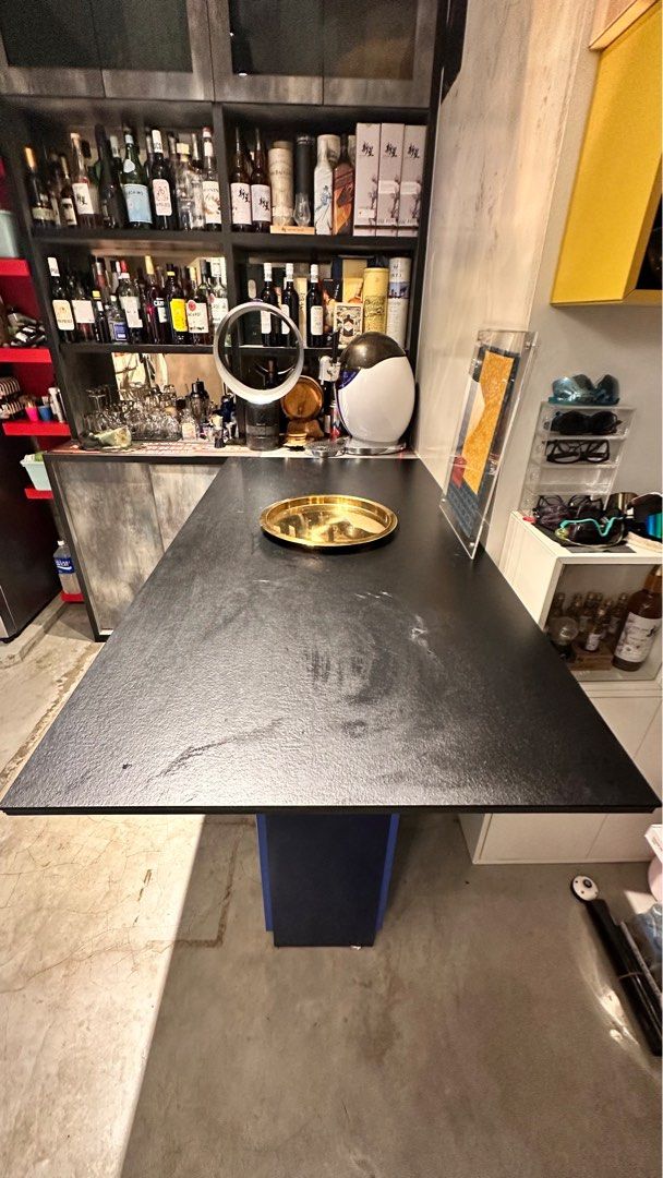 Custom made island counter table top with storage bar tabletop ...