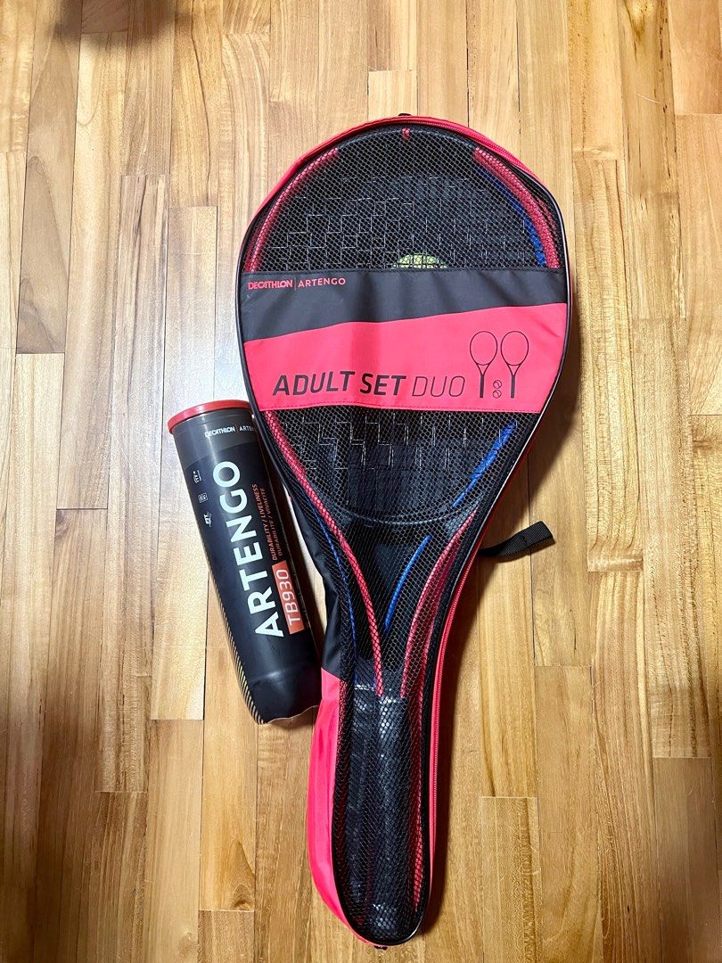 Decathlon Tennis racket and balls, Sports Equipment, Sports & Games ...