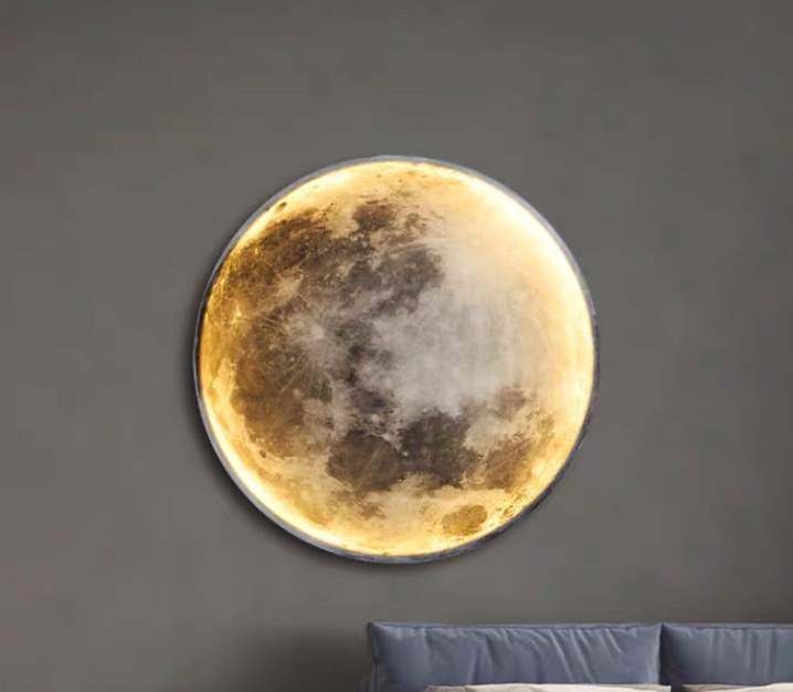Decor moonlamp moon light ceiling led lighting wall mounted light warm ...