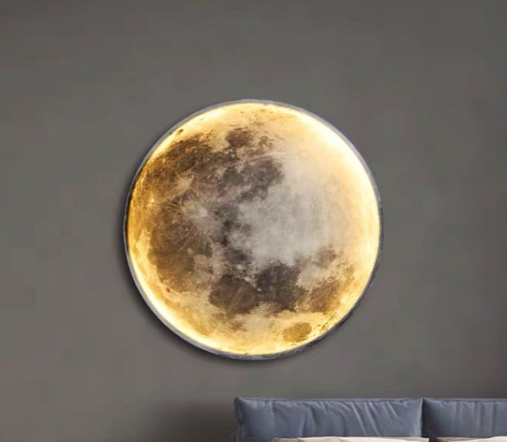 Decor moonlamp moon light ceiling led lighting wall mounted light warm ...