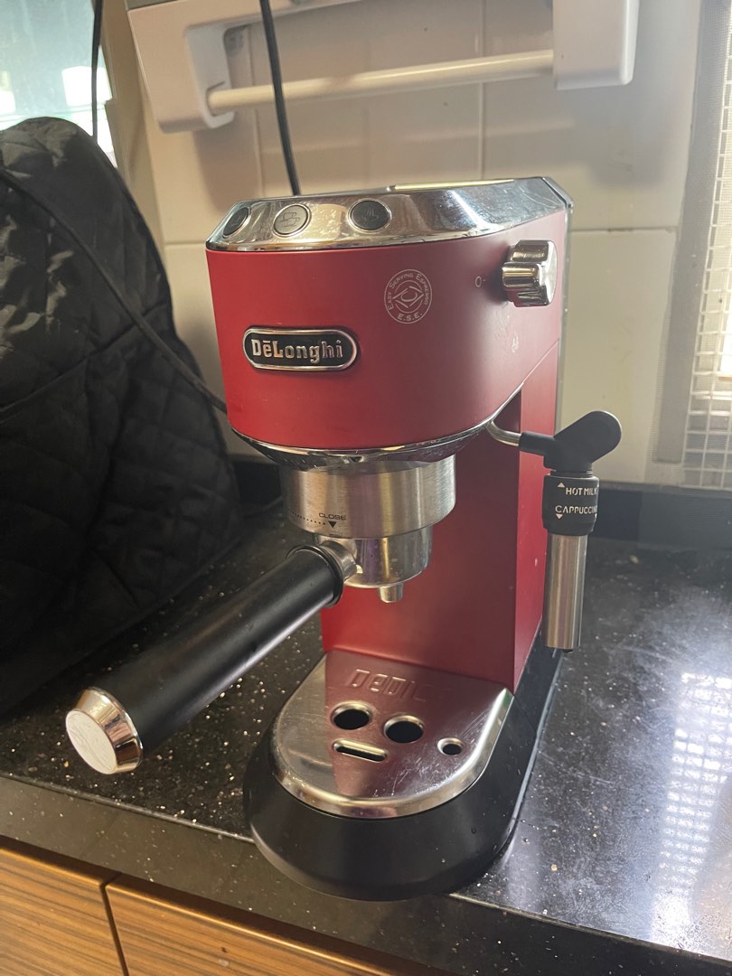 DELONGHI DEDICA STYLE (RED) WITH COFFEE GRINDER, TV & Home Appliances ...