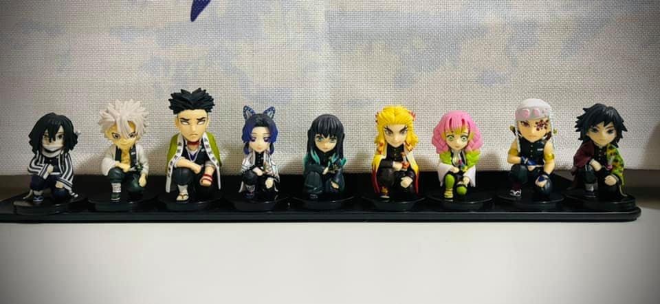 Demon Slayer 9 Hashira Figures Complete set and Mugen Train Set (only ...