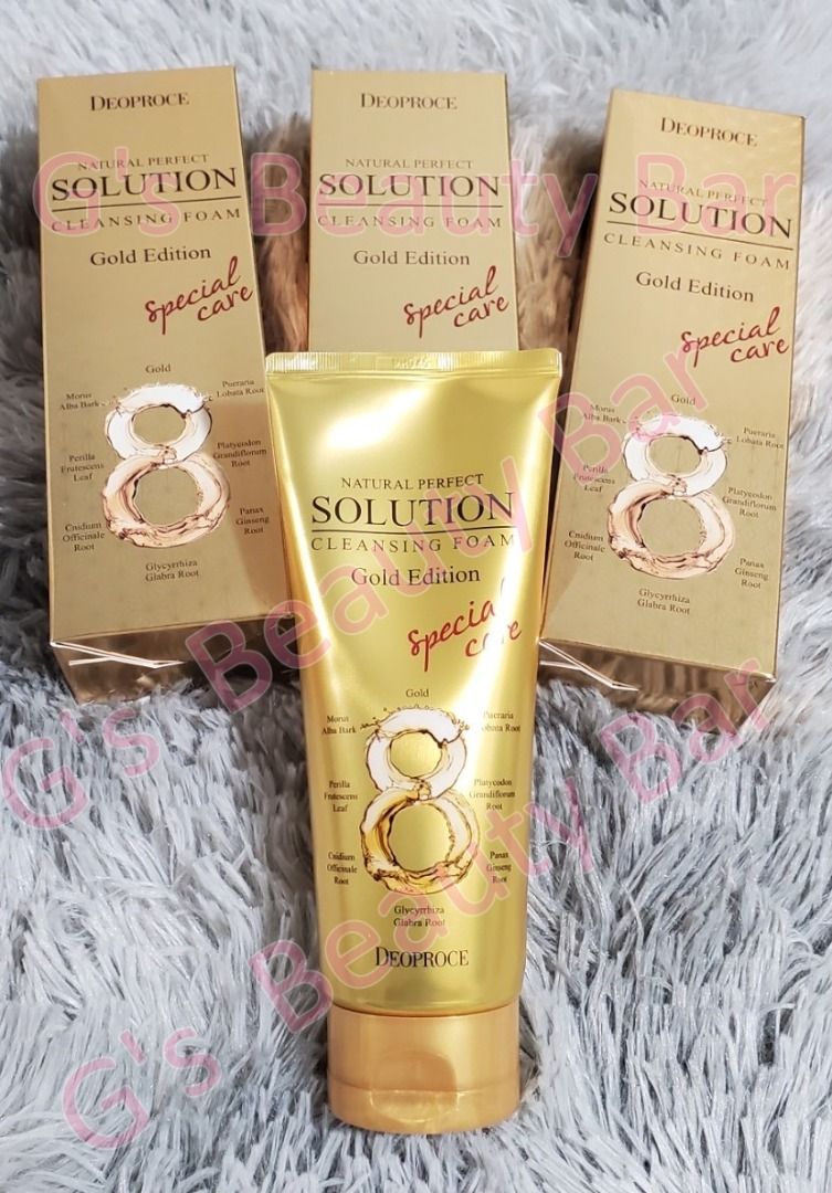 Deoproce Natural Perfect Solution Cleansing Foam Gold Edition 170g ...