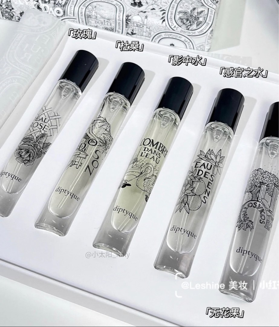 Diptyque Portable Perfume gift Set 7.5mlx5, Beauty & Personal Care, Fragrance & Deodorants on ...