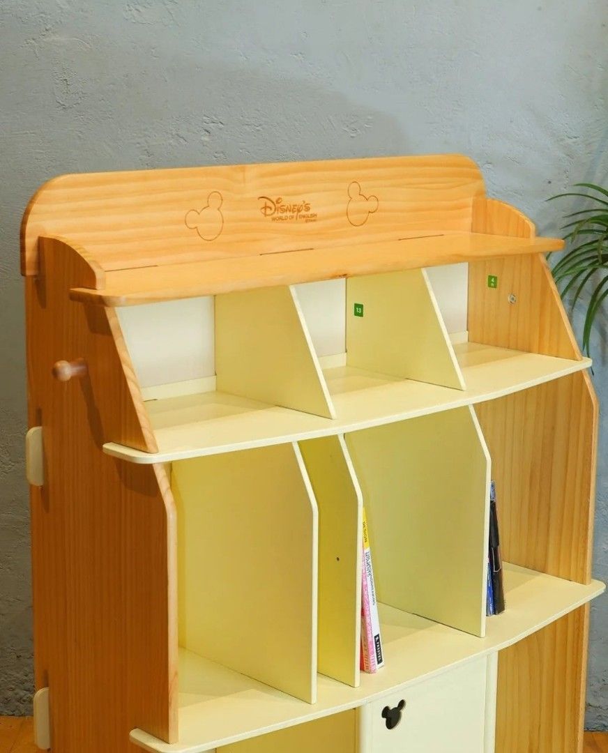 Disney wooden shelves, bookcase organizer L 37 inches W 14 L 44.5 ...