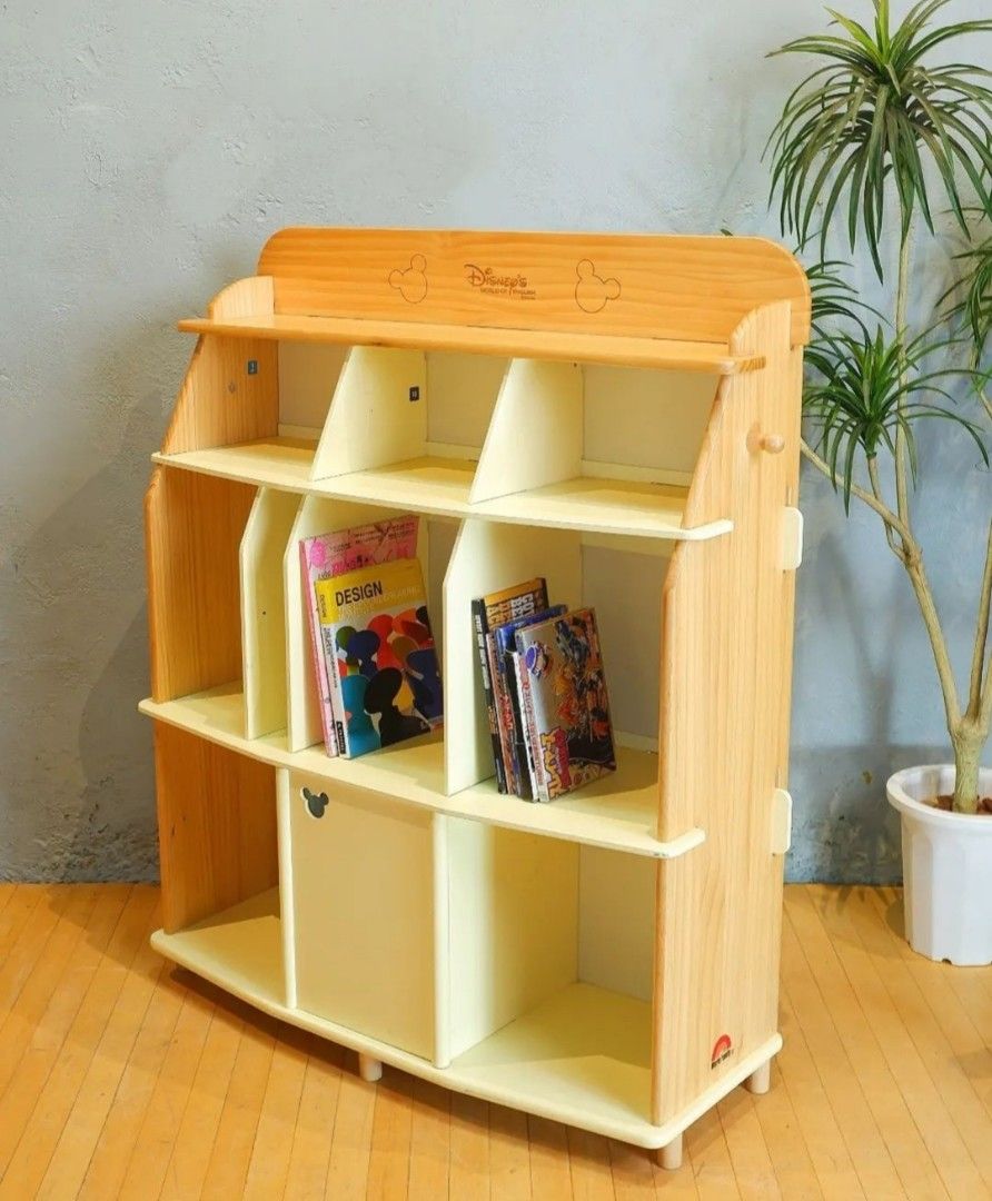 Disney wooden shelves, bookcase organizer L 37 inches W 14 L 44.5 ...