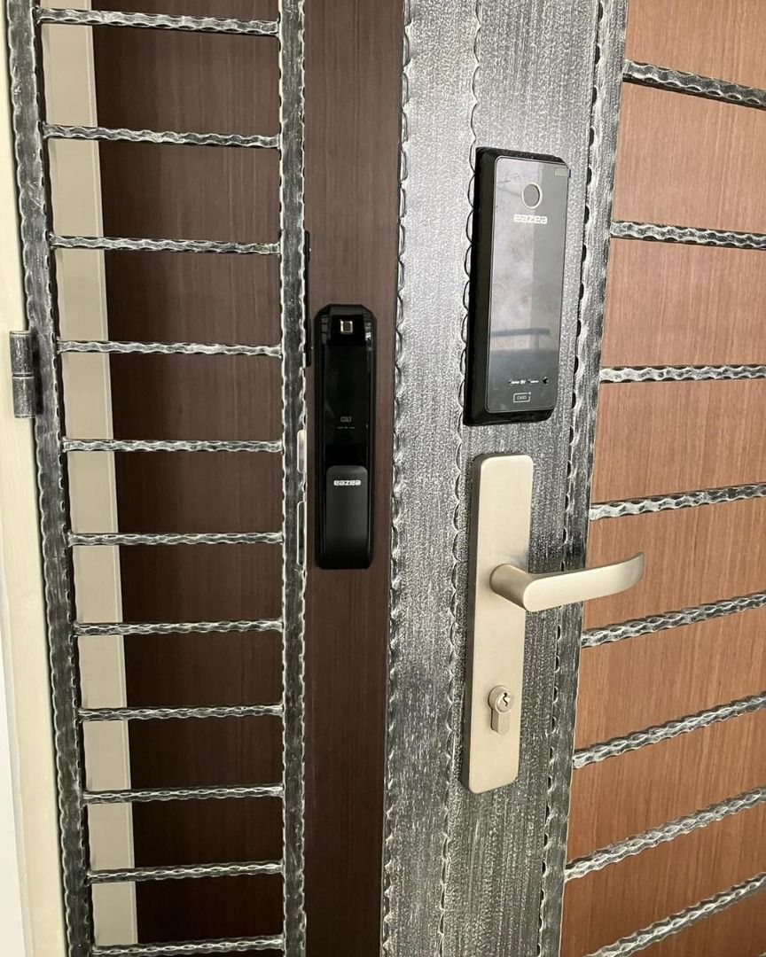 [Door + Gate] EAZEA Touch Push Pull Digital Door Lock + EAZEA Duo-G ...