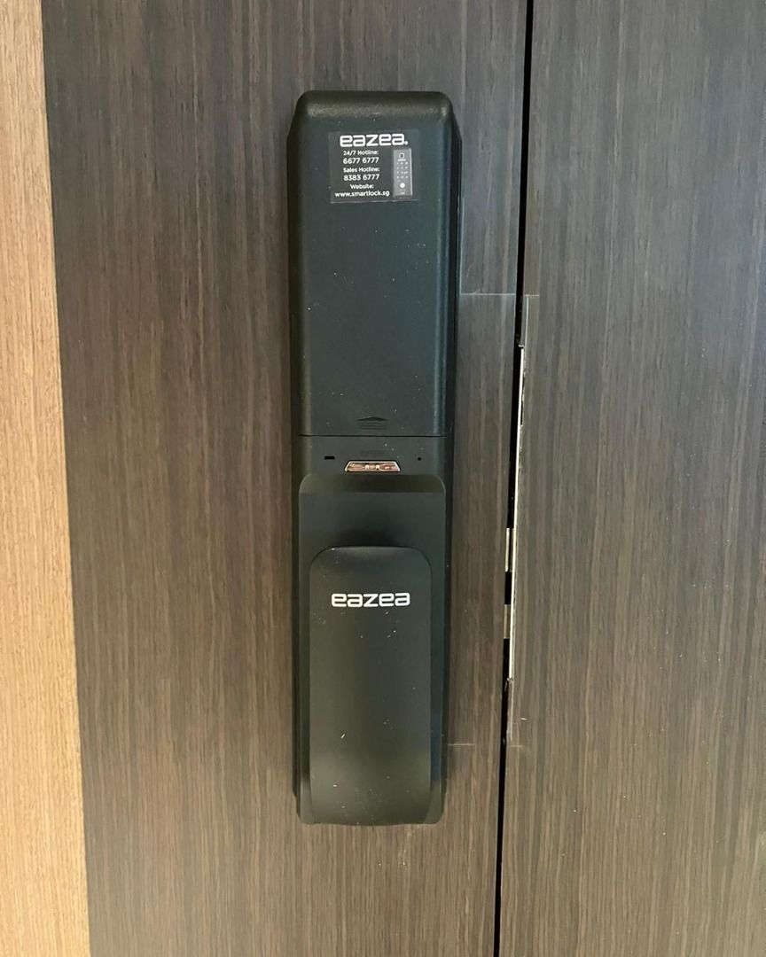 [Door + Gate] EAZEA Touch Push Pull Digital Door Lock + EAZEA Duo-G ...