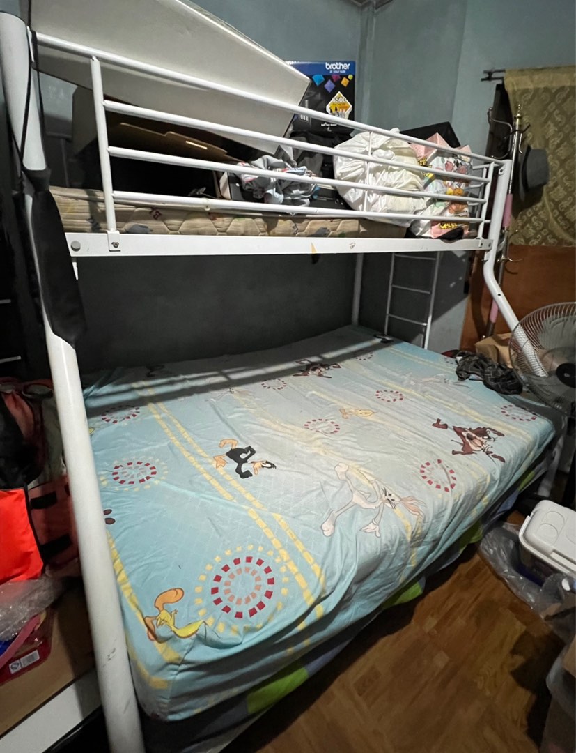 Double deck frame, Furniture & Home Living, Furniture, Bed Frames ...