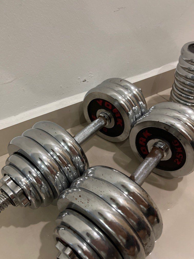 Dumbbells 30 kg, Sports Equipment, Exercise & Fitness, Weights ...
