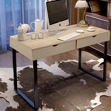 Durable **Computer Table 120CM Study Table Office Desk !!Light Wood ...