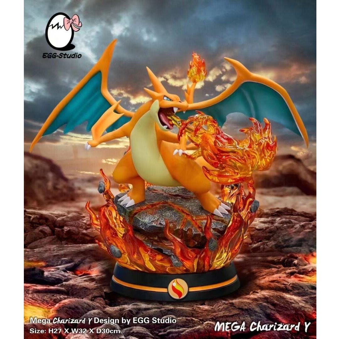 EGG Studio Mega Charizard Y Pokemon Go Toy Model Figure Statue 32cm ...