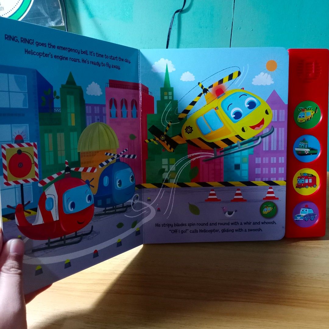 Emergency Vehicles Sound Book, Hobbies & Toys, Books & Magazines ...