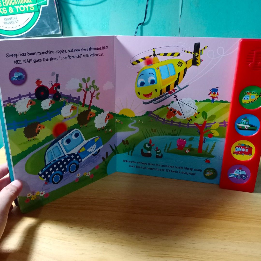 Emergency Vehicles Sound Book, Hobbies & Toys, Books & Magazines ...
