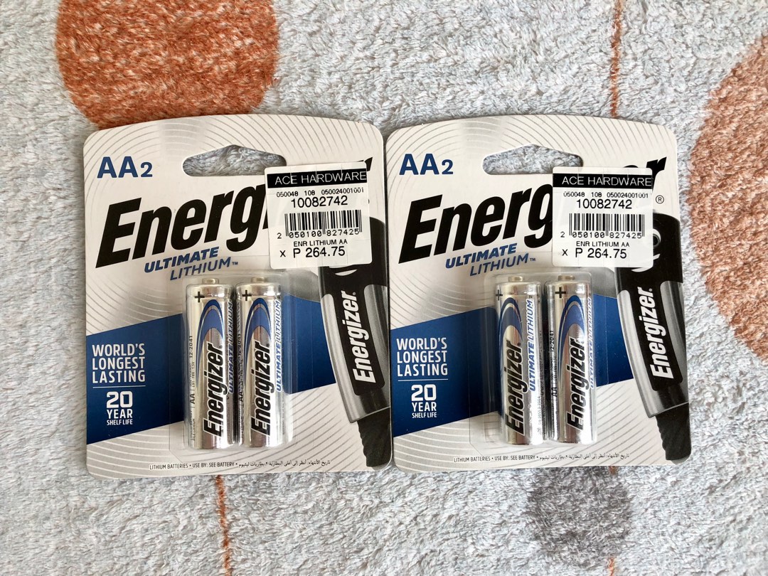 Energizer Double A [ AA ] Battery ULTIMATE Lithium, TV & Home ...